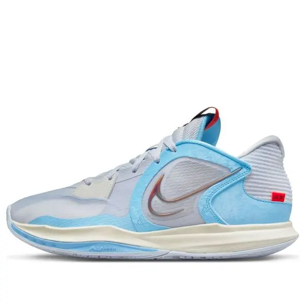 Nike Kyrie Low Basketball Sneakers - Grey/black/blue Chill