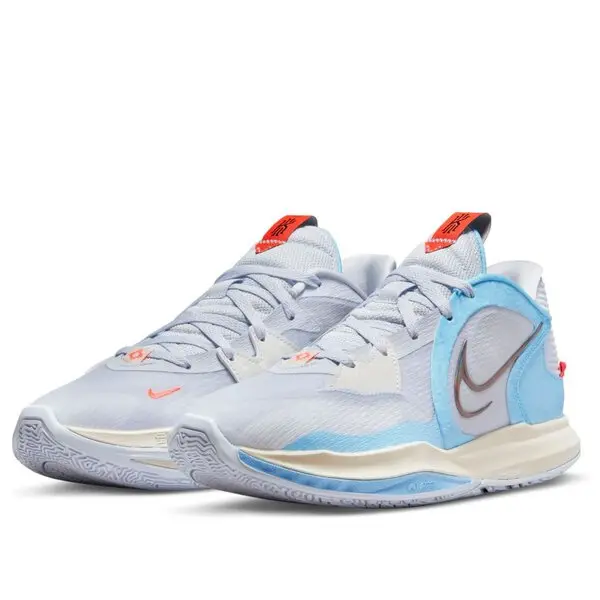 Nike Kyrie Low Basketball Sneakers - Grey/black/blue Chill