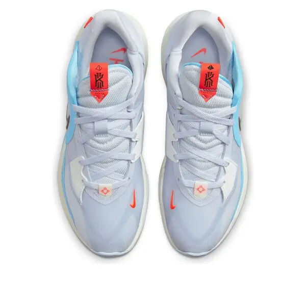 Nike Kyrie Low Basketball Sneakers - Grey/black/blue Chill