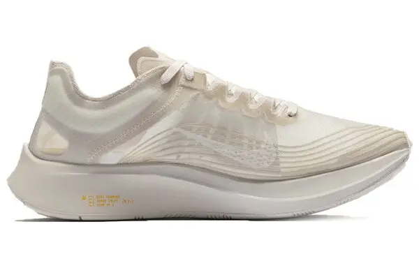 Nike Zoom Fly Sp "cream White" Low Top Sneakers - Light Bone/white