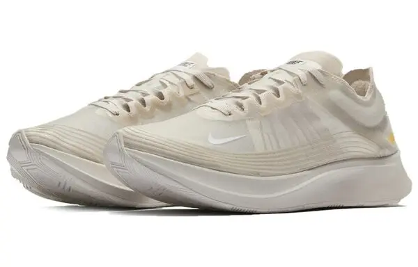 Nike Zoom Fly Sp "cream White" Low Top Sneakers - Light Bone/white