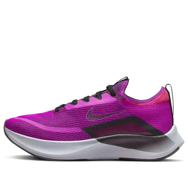 Nike Zoom Fly 4 Athletic Sneakers - Hyper Violet/black/flash Crimson