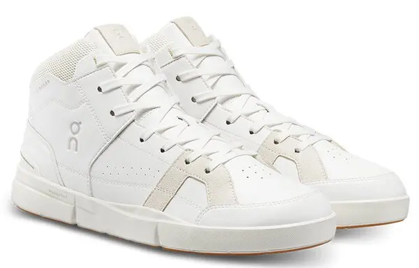 On The Roger Clubhouse Mid Sneakers - White/sand