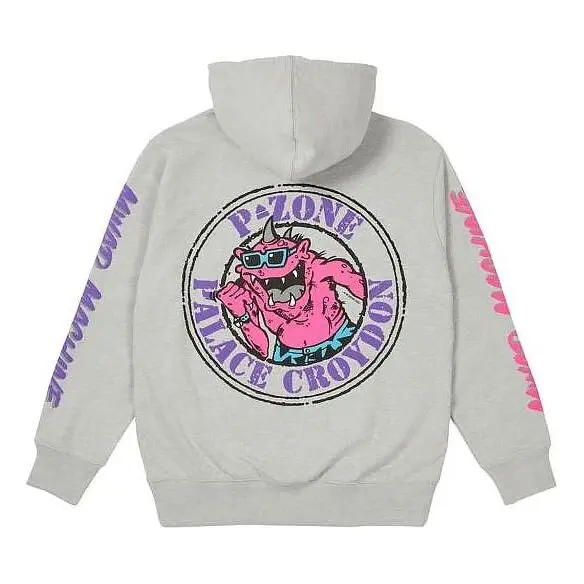 PALACE X M-zone Crossover Small Tri-ferg Pattern Hoodie - Gray