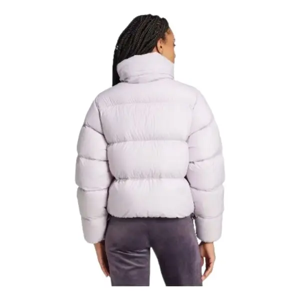 Adidas Cropped Down Puffer Jacket - Purple
