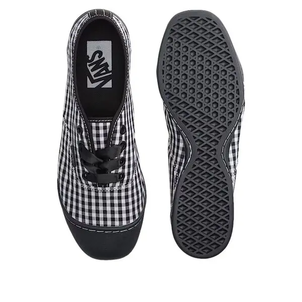 VANS Premium Authentic Prima Checkerboard Lace-up Sneakers