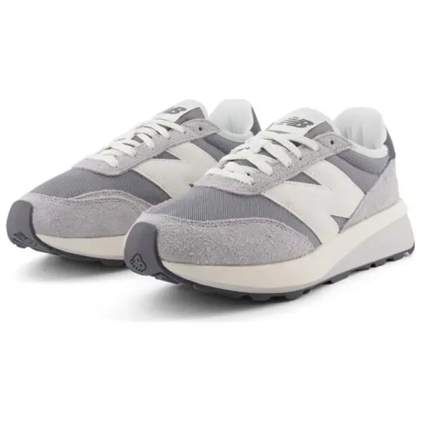 NEW BALANCE 370 Low Top Lace-up Sneakers - Grey White
