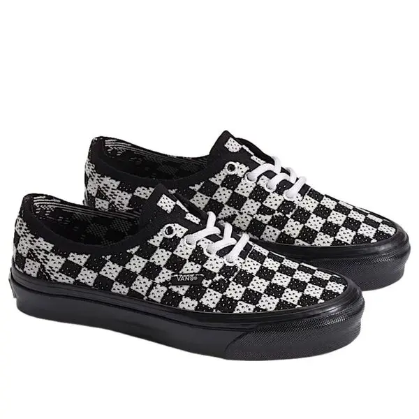 VANS Premium Authentic Checkerboard Sneakers - Black/marshmallow White