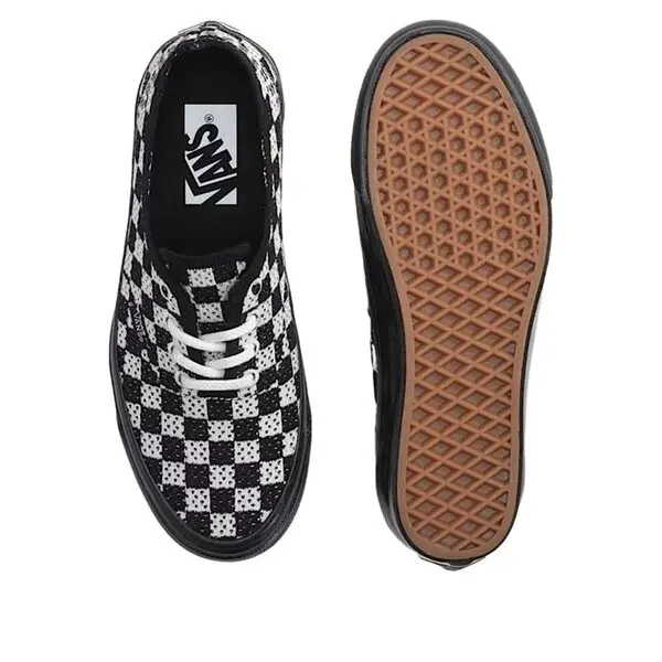 VANS Premium Authentic Checkerboard Sneakers - Black/marshmallow White