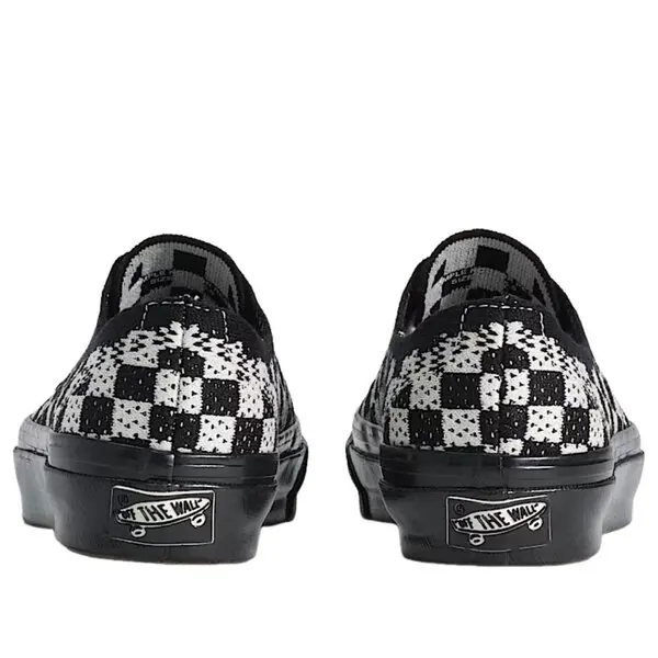 VANS Premium Authentic Checkerboard Sneakers - Black/marshmallow White