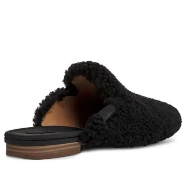 UGG Janaya Mule Textured Sheepskin Slip-on - Black