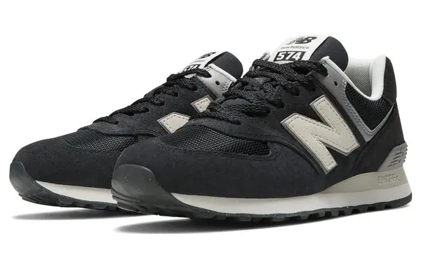NEW BALANCE 574 Low Top Sneakers - Black/white/gray