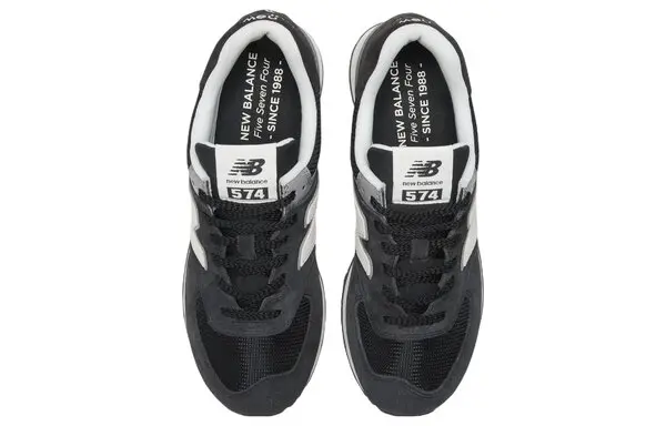 NEW BALANCE 574 Low Top Sneakers - Black/white/gray
