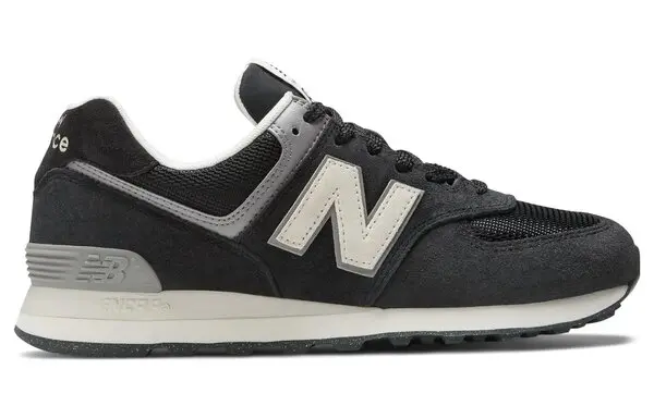 NEW BALANCE 574 Low Top Sneakers - Black/white/gray