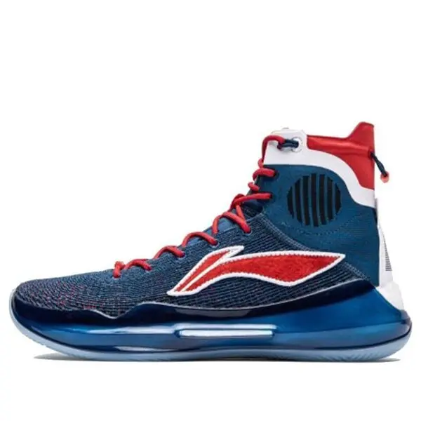 LI-NING Yushuai 13 Premium Hi Athletic Sneakers - Bluered