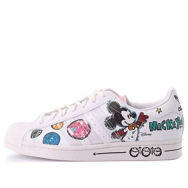 Adidas Kasing Lung X Disney X Superstar 'labubu Mickey Mouse' Sneakers - White