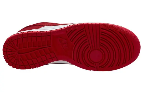 Nike Dunk Low Retro Sneakers - White/red