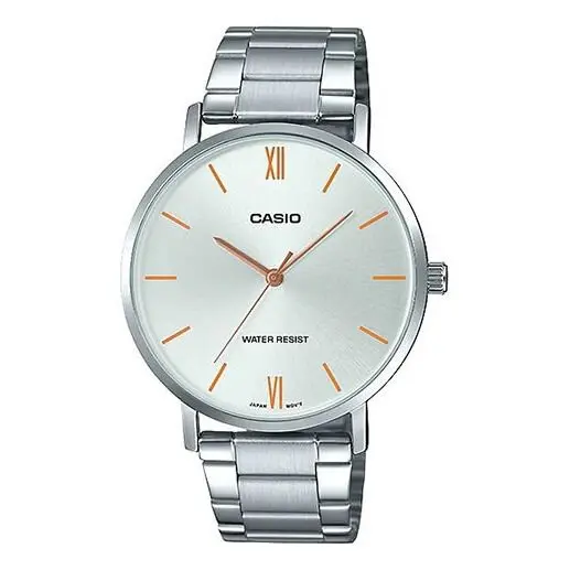 Casio Stainless Steel Analog Watch - White