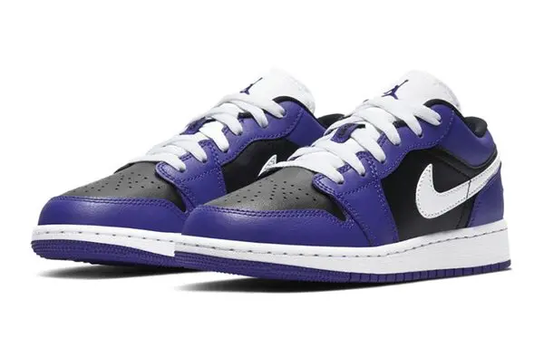 JORDAN 1 Low "black Court - Purple