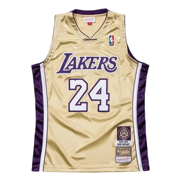 Mitchell & Ness Hof Nba Authentic Jersey 'kobe Bryant 24 - Gold