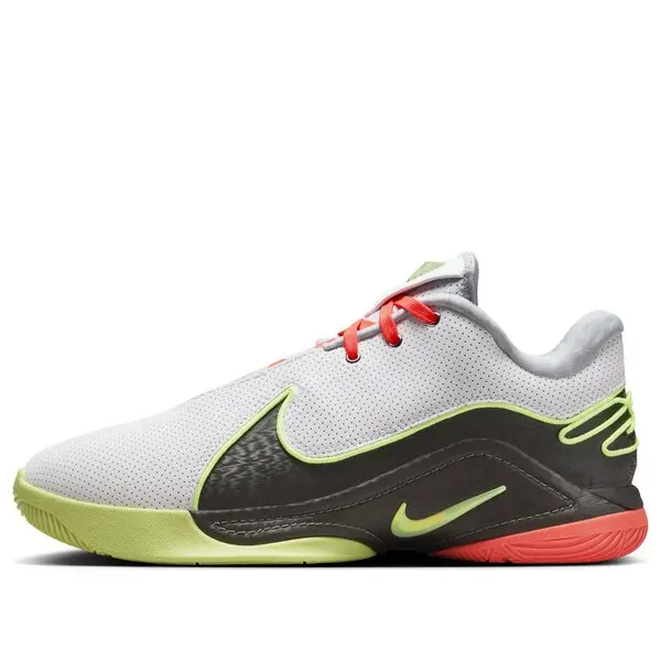 Nike Lebron 22 Ep "crown Jewel" Athletic Sneakers - White/volt Glow/medium Ash