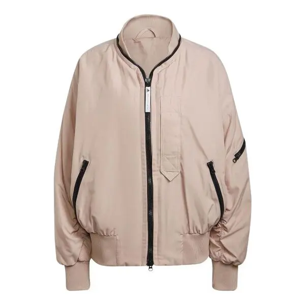 Adidas Stella Mccartney Woven Bomber Jacket - Brown