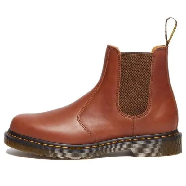 Dr. Martens 2976 Carrara Leather Chelsea Boots - Saddle Tan