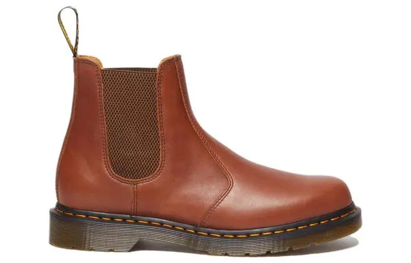 Dr. Martens 2976 Carrara Leather Chelsea Boots - Saddle Tan