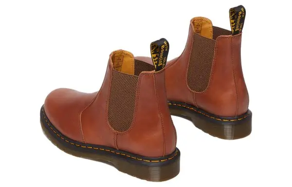 Dr. Martens 2976 Carrara Leather Chelsea Boots - Saddle Tan