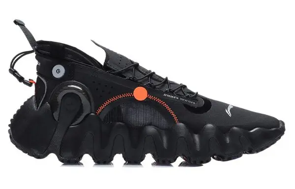 LI-NING Wuxing 2 Paris Fashion Week Sneakers - Black/orange