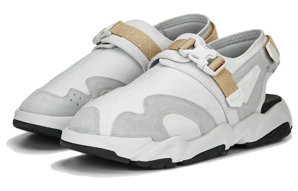 PUMA Ts-01 Retro Sandals - Grey/white/beige