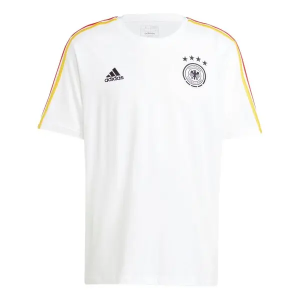 Adidas Germany Dna 3-stripes Football T-shirt Asia Sizing - White