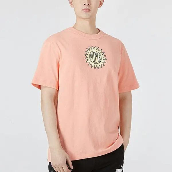 PUMA Downtown Graphic Tee 'pink - Pink/red