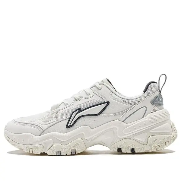 LI-NING Brown Sugar 'white Grey' Sneakers - White/grey