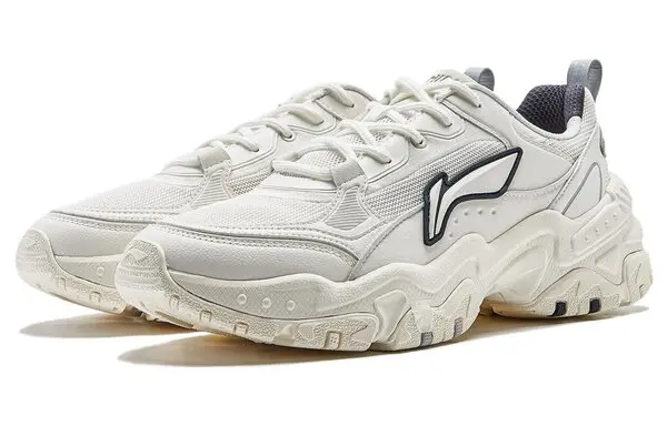 LI-NING Brown Sugar 'white Grey' Sneakers - White/grey