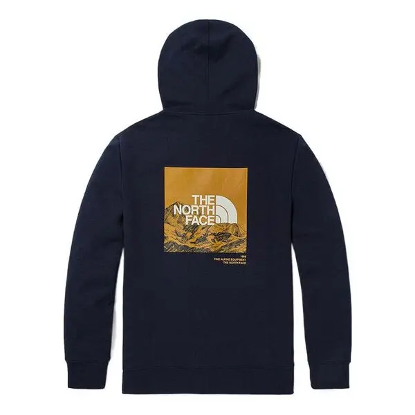 The North Face Ss22 Logo Hoodie - Navy