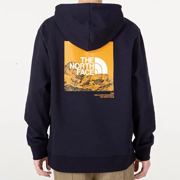 The North Face Ss22 Logo Hoodie - Navy