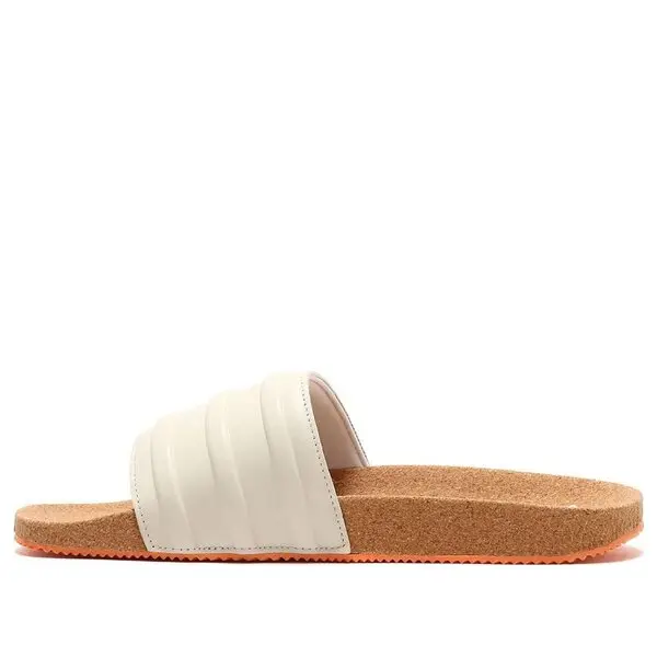 Adidas Adilette Premium Cork Slides - Beige/brown/orange