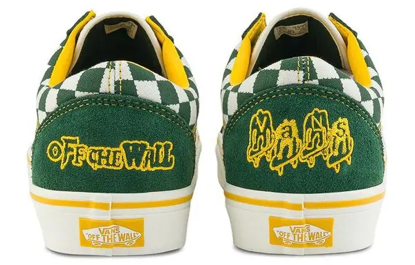 VANS Old Skool X Asia Artist Collection Sneakers - Green/yellow
