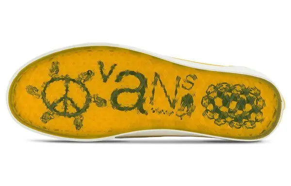 VANS Old Skool X Asia Artist Collection Sneakers - Green/yellow