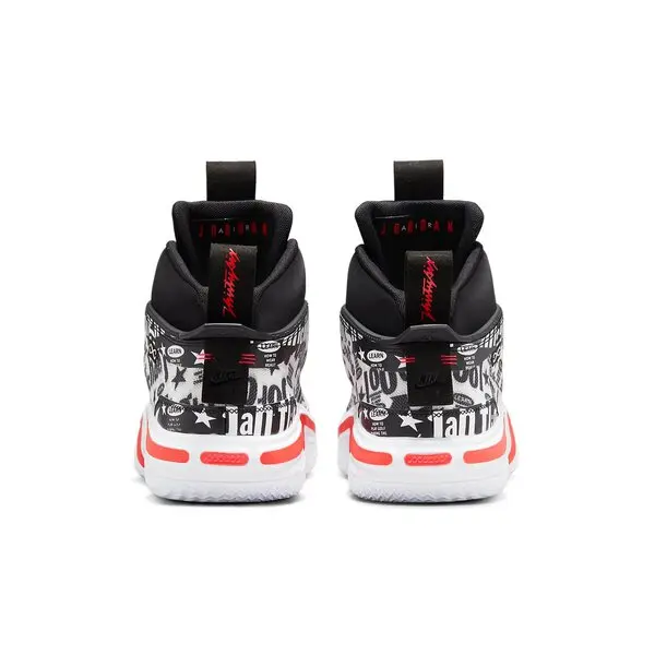 JORDAN 36 Pf 'flight School' High Top Sneakers - Black/white/red