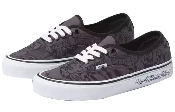 VANS X Neighborhood X Mister Cartoon Authentic 44 Dx Tattoo Print - Black