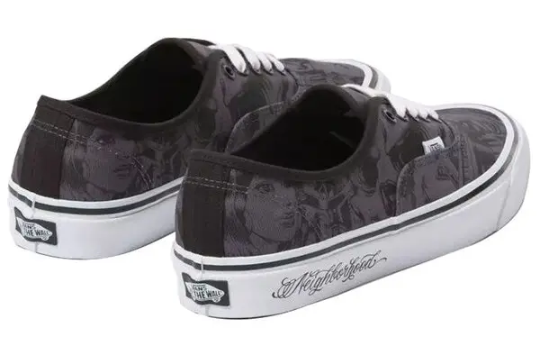 VANS X Neighborhood X Mister Cartoon Authentic 44 Dx Tattoo Print - Black
