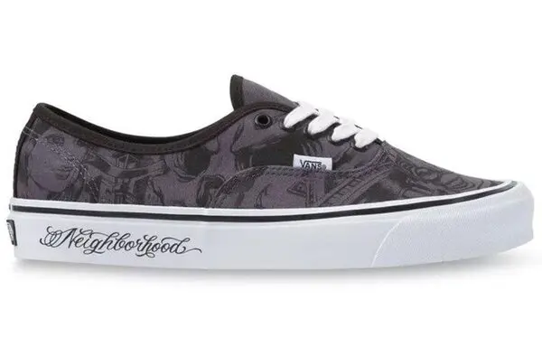 VANS X Neighborhood X Mister Cartoon Authentic 44 Dx Tattoo Print - Black