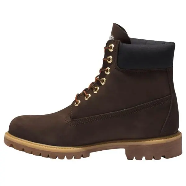 Timberland 6 Inch Premium Waterproof Lace Up Boots - Dark Brown