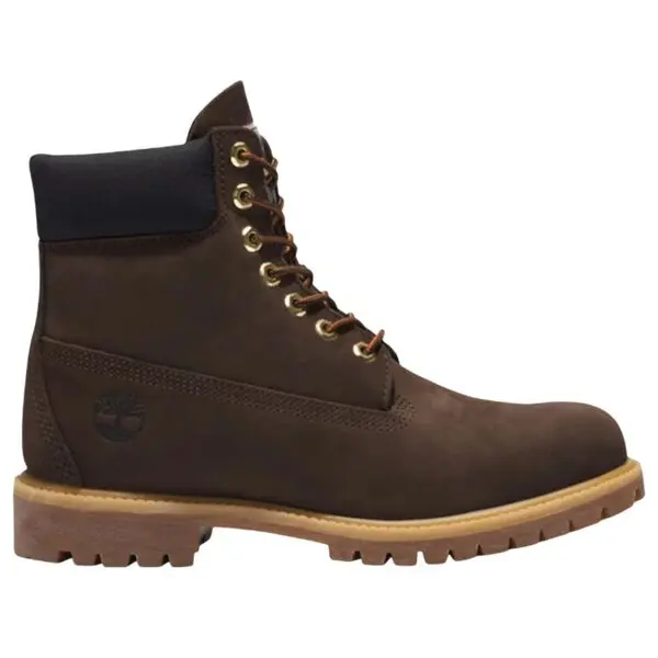 Timberland 6 Inch Premium Waterproof Lace Up Boots - Dark Brown