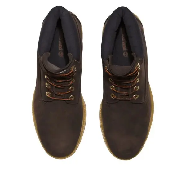 Timberland 6 Inch Premium Waterproof Lace Up Boots - Dark Brown