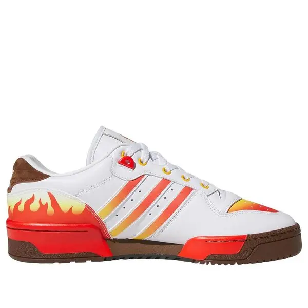 Adidas X Demon Slayer Rivalry Low "rengoku" Sneakers - White/red