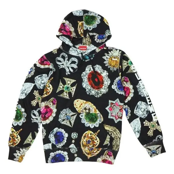 Supreme Jewels Hooded Sweatshirt - Black