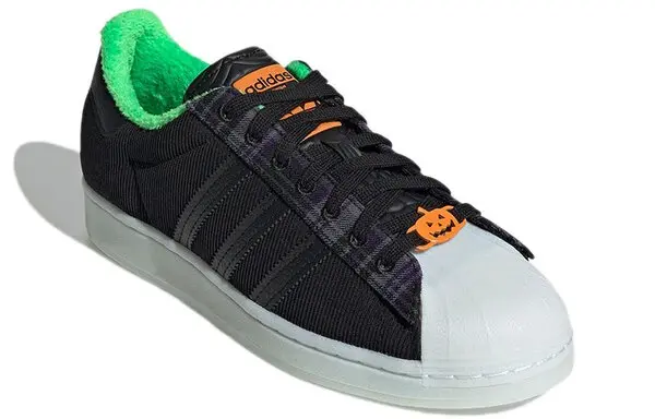 Adidas Superstar "halloween" Sneakers - Black/green